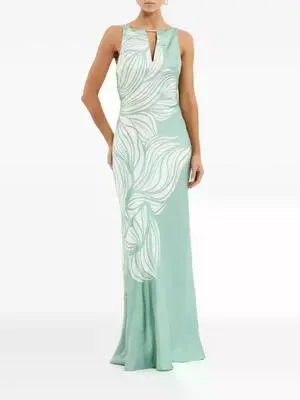 Rebecca Vallance Lalisa Floral Maxi Dress - Green