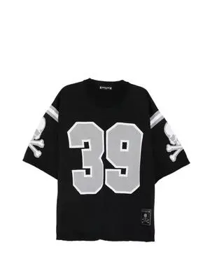 MASTERMIND WORLD Number Appliqué Football Jersey - Black
