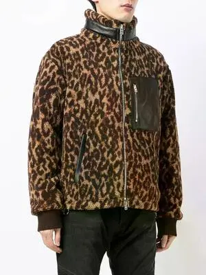 Amiri Leopard-print Faux Shearling Bomber Jacket