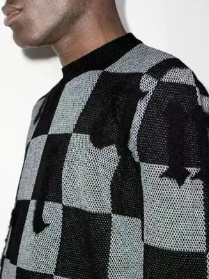 Amiri Checked Cashmere Jumper
