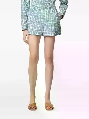 TOD'S Mosaic Pattern Elasticated Waistband Shorts