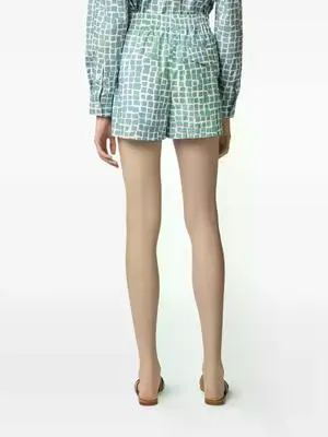 TOD'S Mosaic Pattern Elasticated Waistband Shorts