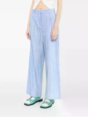 Karl Lagerfeld Striped Pleated Trousers