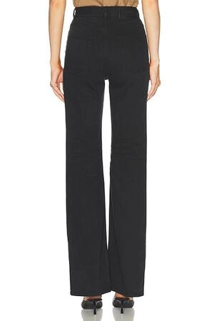 Saint Laurent 70's Flare Leg Jeans In Black