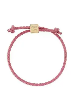 Miu Miu Leather Bracelet - Pink