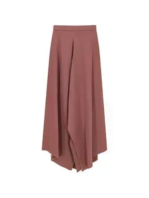 ALYSI Asymmetric Midi Skirt - Pink