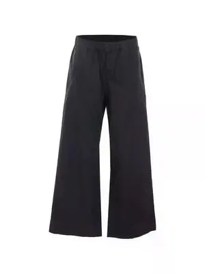 TRUE AVENUE Elasticated-waistband Trousers - Black