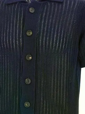 FILIPPO DE LAURENTIIS Button Textured Cotton Shirt