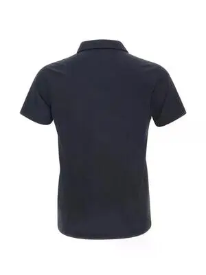 Peuterey V-neck Logo Polo Shirt - Blue