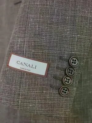 Canali Checked Button Suit
