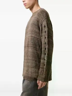Our Legacy Crew Neck Cable Knit Sweater