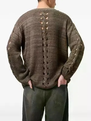 Our Legacy Crew Neck Cable Knit Sweater
