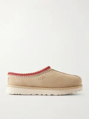 UGG Tasman Ii Shearling-lined Suede Slippers - Neutrals