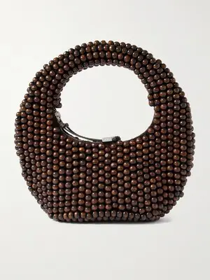 Staud Reef Beaded Wood Tote