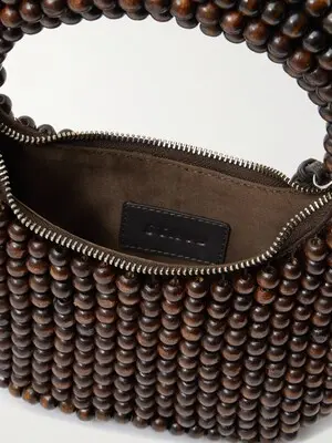 Staud Reef Beaded Wood Tote