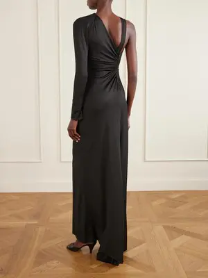 Victoria Beckham One-shoulder Gown With Knotted Detail
