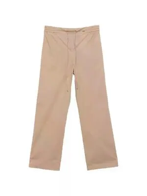 FAY Drawstring Straight Leg Trousers - Neutrals