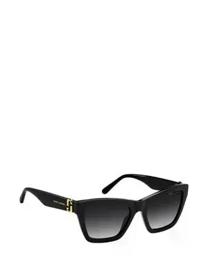 Marc Jacobs Square Frame Sunglasses With Gold Tone Logo Detail