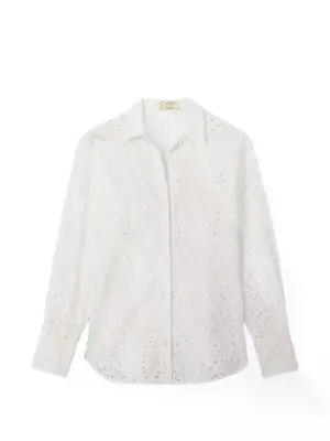 MC2 SAINT BARTH Sangallo Embroidery Blouse - White