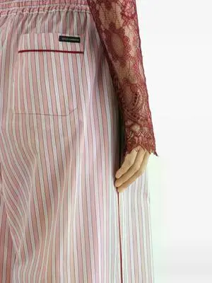 Dolce & Gabbana Striped Drawstring Trousers