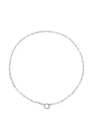 Monica Vinader Alta Textured Chain Necklace - Silver