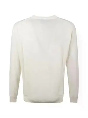 MC2 SAINT BARTH Wool Sweatshirt With Heron Embroidery - Neutrals