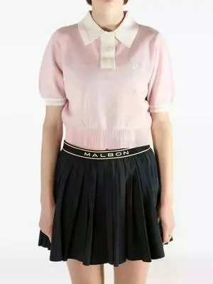 MALBON Mikayla Polo Top - Pink