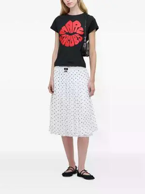 Marc Jacobs Lace Detail Midi Skirt
