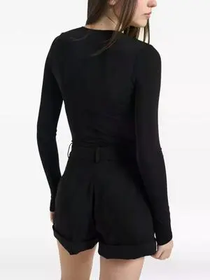 Elisabetta Franchi Knot Long-sleeve Top