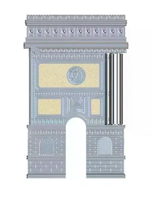 S.t. Dupont Loves Paris Lighter - Silver