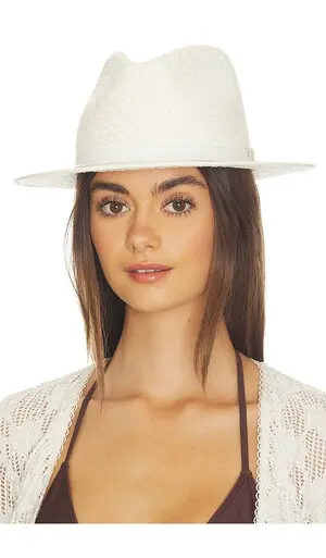 Rag & Bone Straw Fedora Hat - Neutral