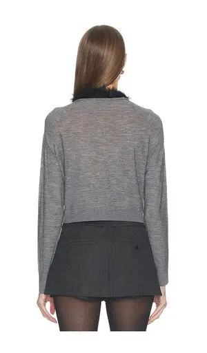We11Done Feather Collar Cardigan
