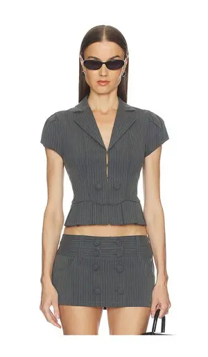 GUIZIO Mollie Cap Sleeve Blazer
