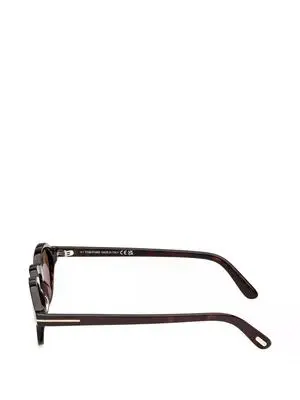 TOM FORD Round Frame Sunglasses - Brown
