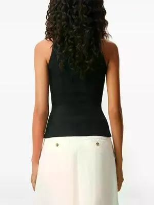 AMI Paris De Coeur Embroidered Ribbed Tank Top