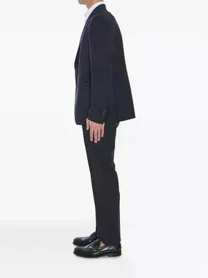 Tagliatore Double-breasted Virgin Wool Suit - Blue