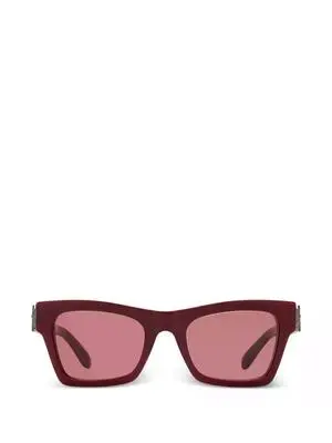 FERRAGAMO Rectangular-frame Sunglasses - Red