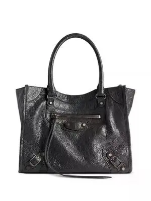 Balenciaga Mini Le City Leather Tote Bag - Black