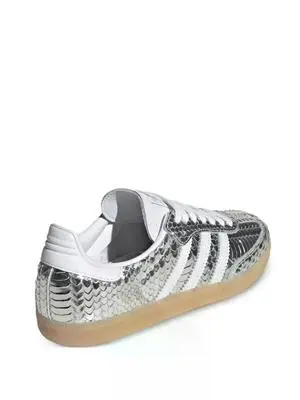 Adidas Samba Snakeskin-effect Striped Sneakers