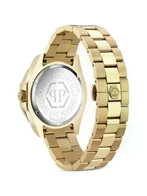 Philipp Plein Aquastorm 44mm Watch With Yellow Gold-tone Bracelet