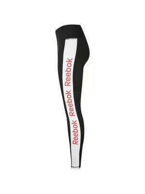 REEBOK Linear-logo Leggings - Black