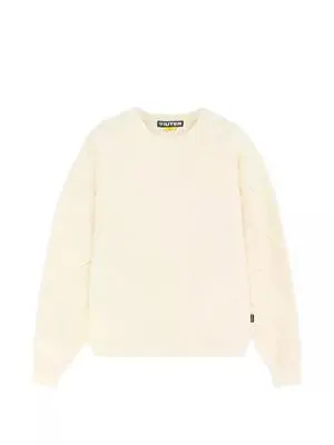 IUTER Reversible Parquet Crew-neck Sweater - Neutrals