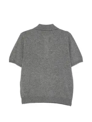 ENTIRE STUDIOS Buttoned Short-sleeve Polo Shirt - Grey