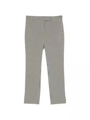 Incotex Gingham Check Tailored Trousers - Black
