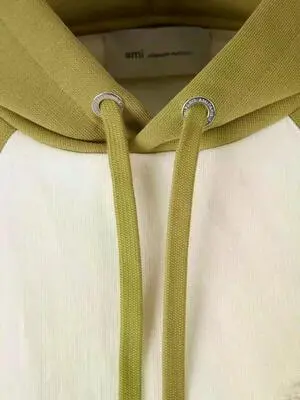 AMI Paris Colour-block Logo-appliqué Hoodie