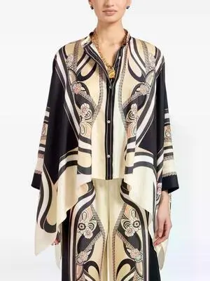 La DoubleJ Asymmetric Hem Buttoned Shirt