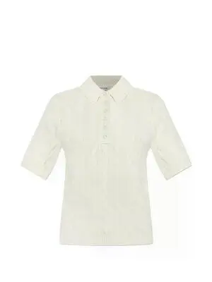 GESTUZ Thilla Cable Knit Polo Shirt