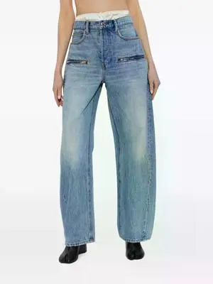 Alexander Wang Zip Cotton Jeans - Blue