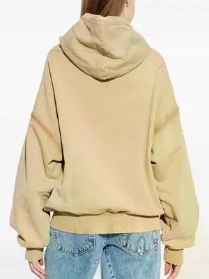 AVAVAV Hooded Zip-up Sweater With Appliqué Detail - Neutrals