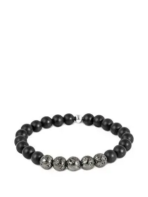 Tateossian Tone Embellished Beaded Bracelet - Silver